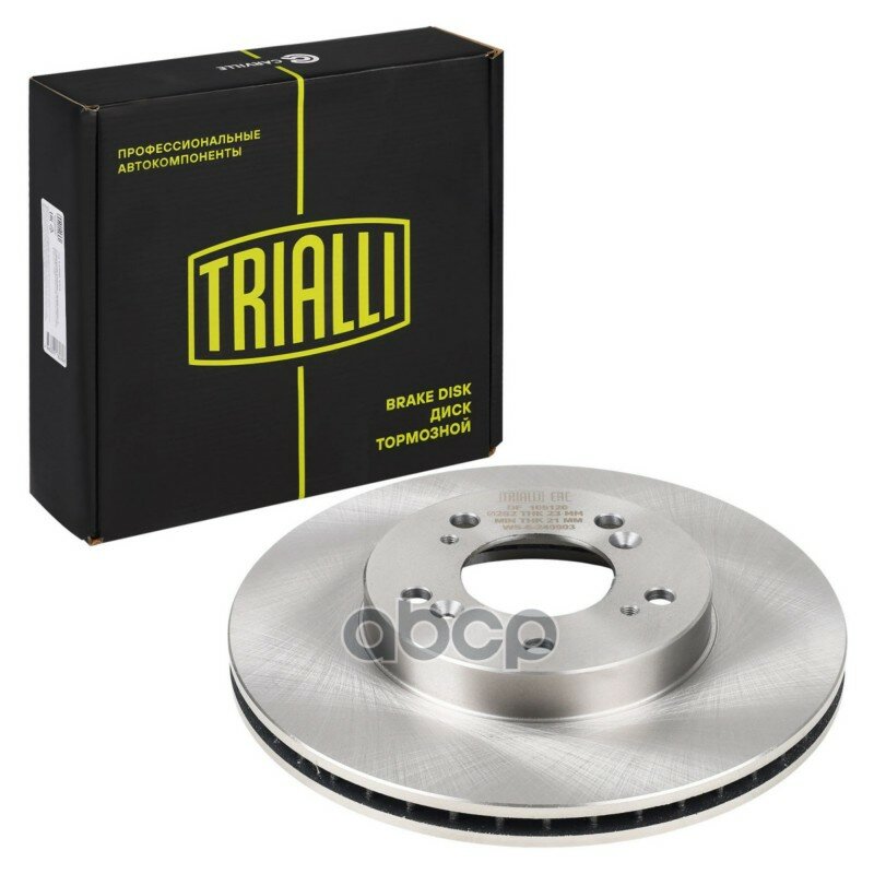 Диск торм. для а/м Honda CR-V (95-)/HR-V (98-)/Prelude (94-) перед. d=281 (DF 105120) Trialli арт. df-105120