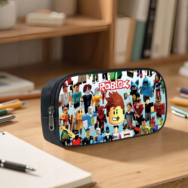 Популярный пенал ROBLOX Creative Cartoon, милый студенческий пенал, простой пенал без разделителей, сумка для хранения канцелярских принадлежностей, подарки — фото 1