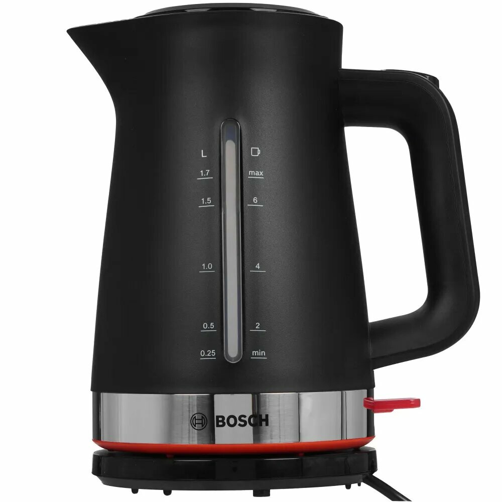 Электрический чайник Bosch TWK4M223 черный, 1.7 л, 2400 Вт