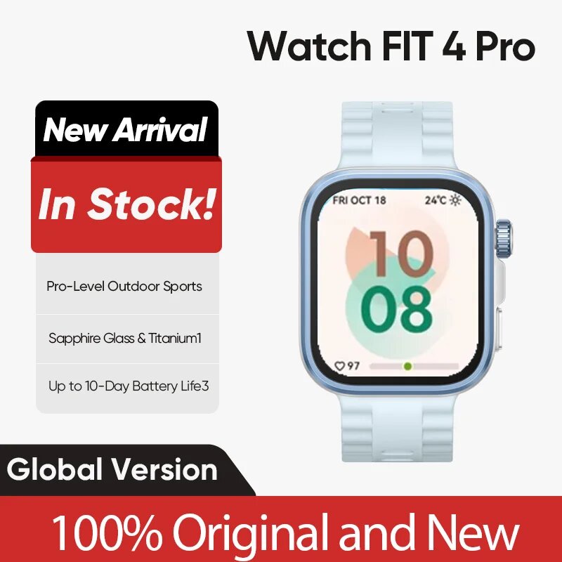 HUAWEI Watch Fit 4 Pro зеленые умные часы, разноцветный