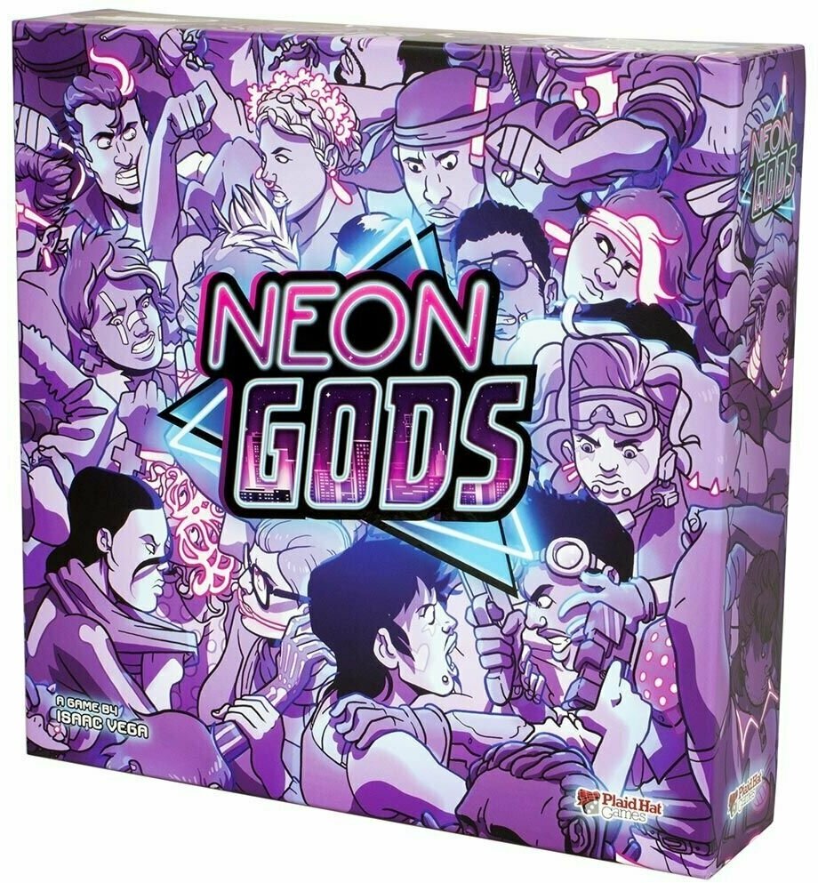 Настольная игра Plaid Hat Games "Neon Gods", стратегия, 2-4 игрока, от 14 лет, 60-120 мин.