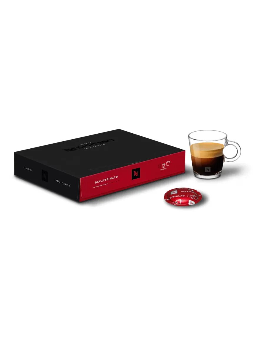 Кофе капсульный Nespresso Decaffeinato 50, без кофеина, для профессиональных машин