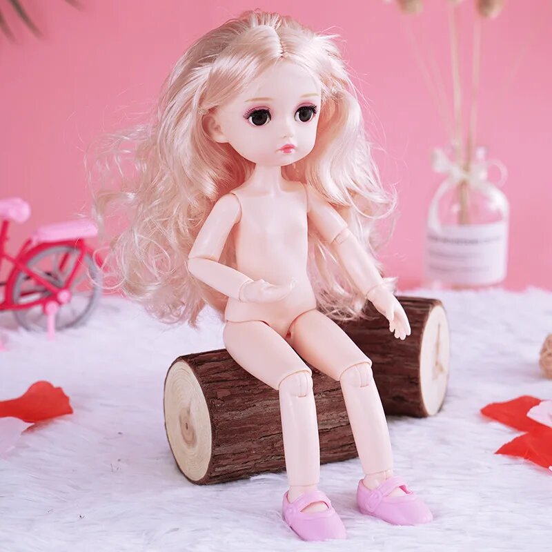 Кукла Fashion Doll 25 см с 3D глазами для девочек doll C