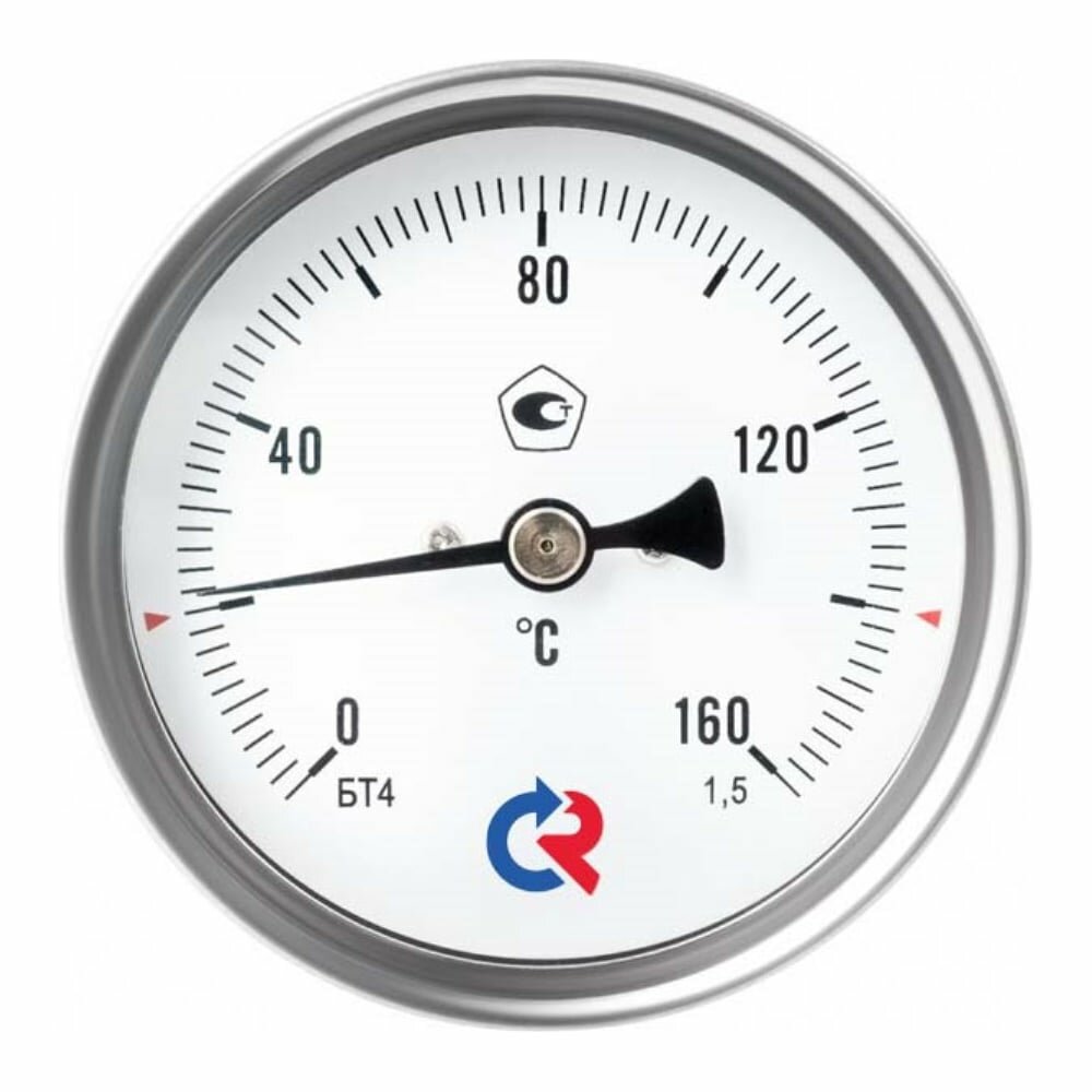 Термометр Росма БТ-41.211 (0-120С) ДК80 L=46 G1/2, общетехн, гильза латунь, 1.5 D070-00934