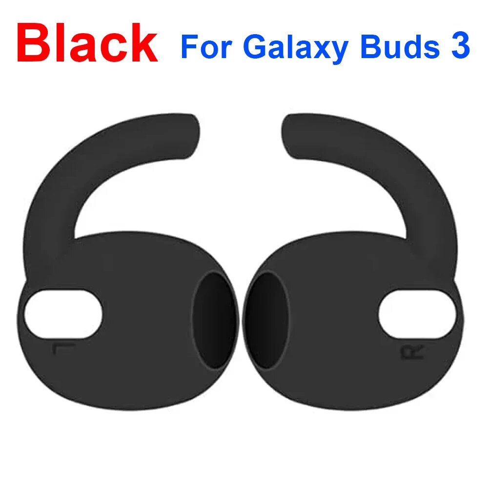 Силиконовые насадки для Samsung Galaxy Buds 4/Buds 3 Черный, 3Pairs, Black for Buds 3