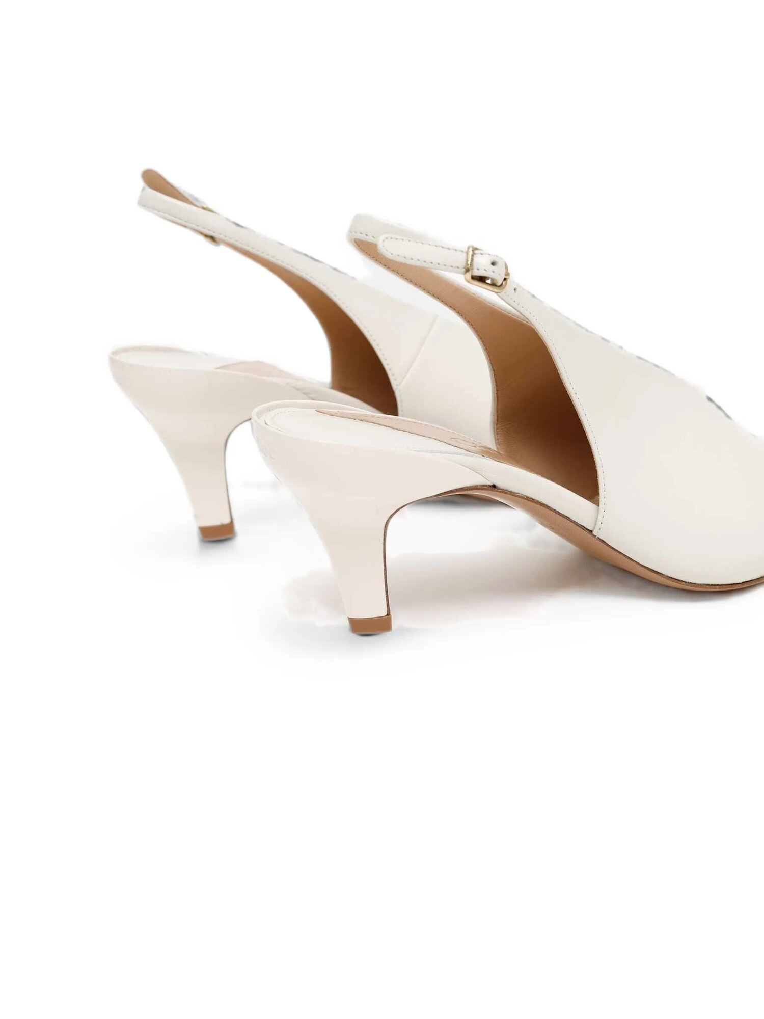 Туфли Chloe Pointed-toe slingback pumps, размер 40, белый — фото 1