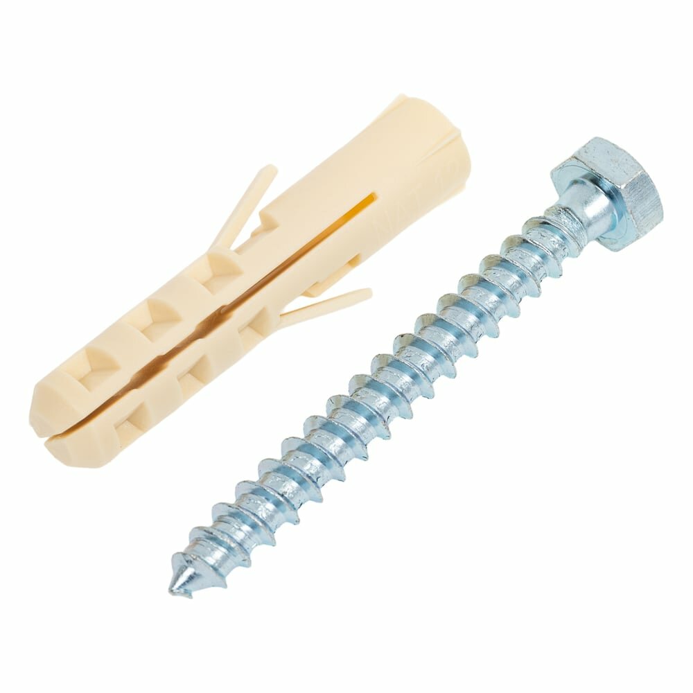 Дюбель SORMAT NAT, 12x50, шуруп 8x70, 15 шт 9620221271