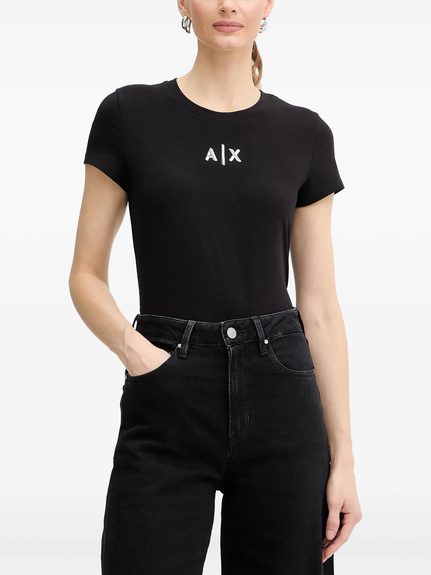 Футболка Armani Exchange Logo T-shirt, размер 40