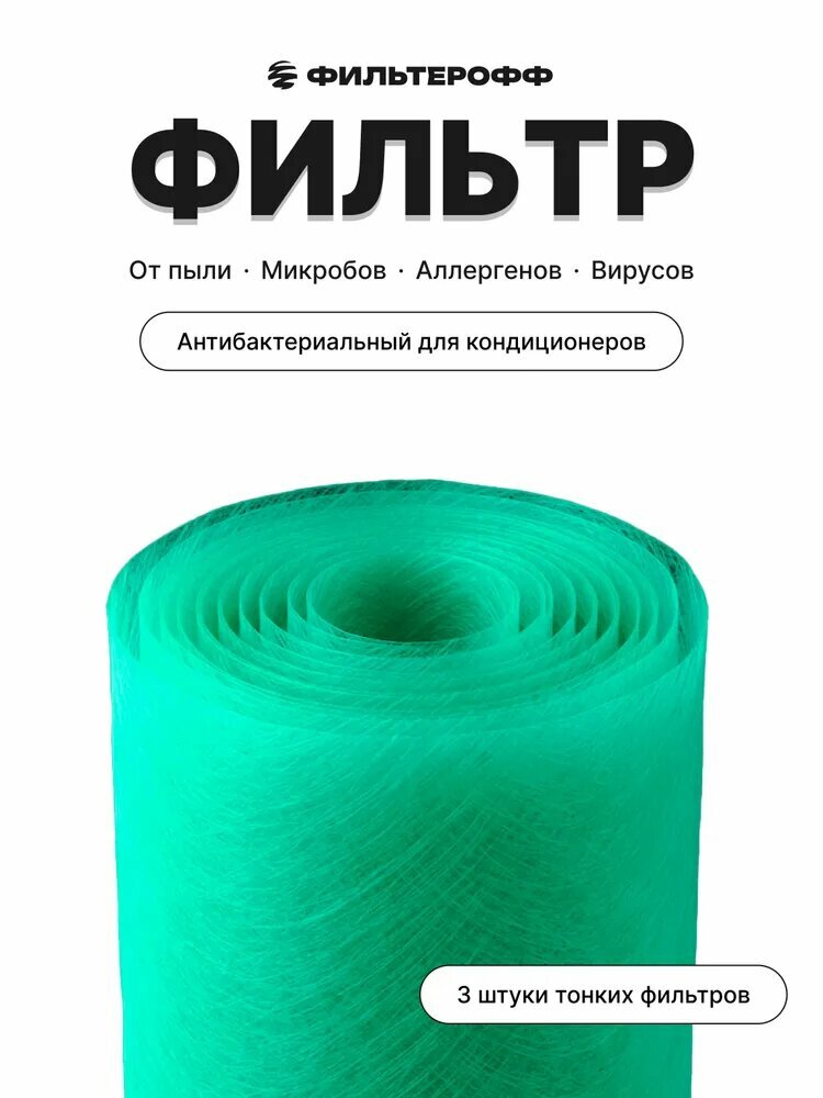 Фильтрующий материал для кондиционеров сплит, антибактериальный