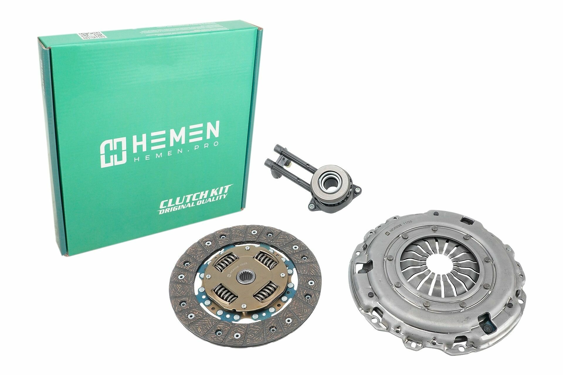 Комплект сцепления с выжимным подшипником HEMEN Ford Focus III, Mondeo, Tourneo (HCK038)