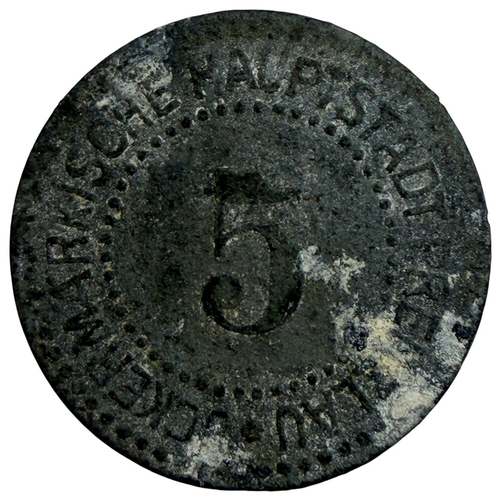 Германия, Германская империя, Пренцлау 5 пфеннигов 1917 г.