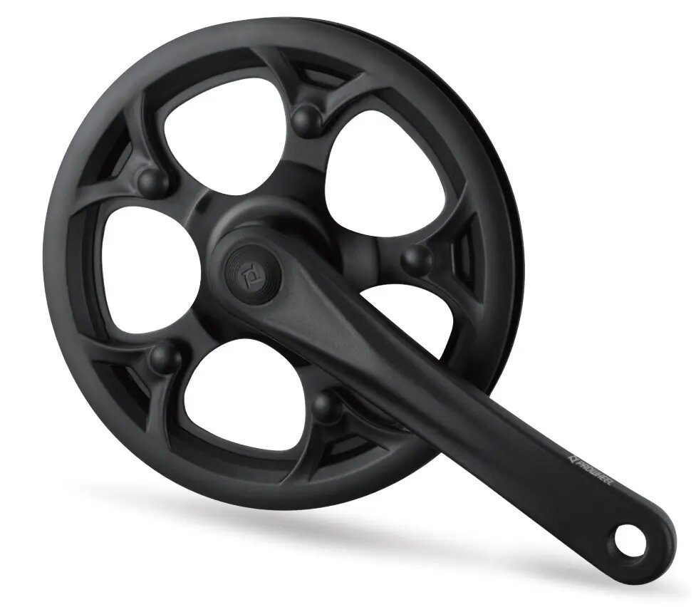Система шатунов 1ск. 42T Prowheel Pro-R42PP, 165мм, сталь/алюм, кв, CL:45мм, черный