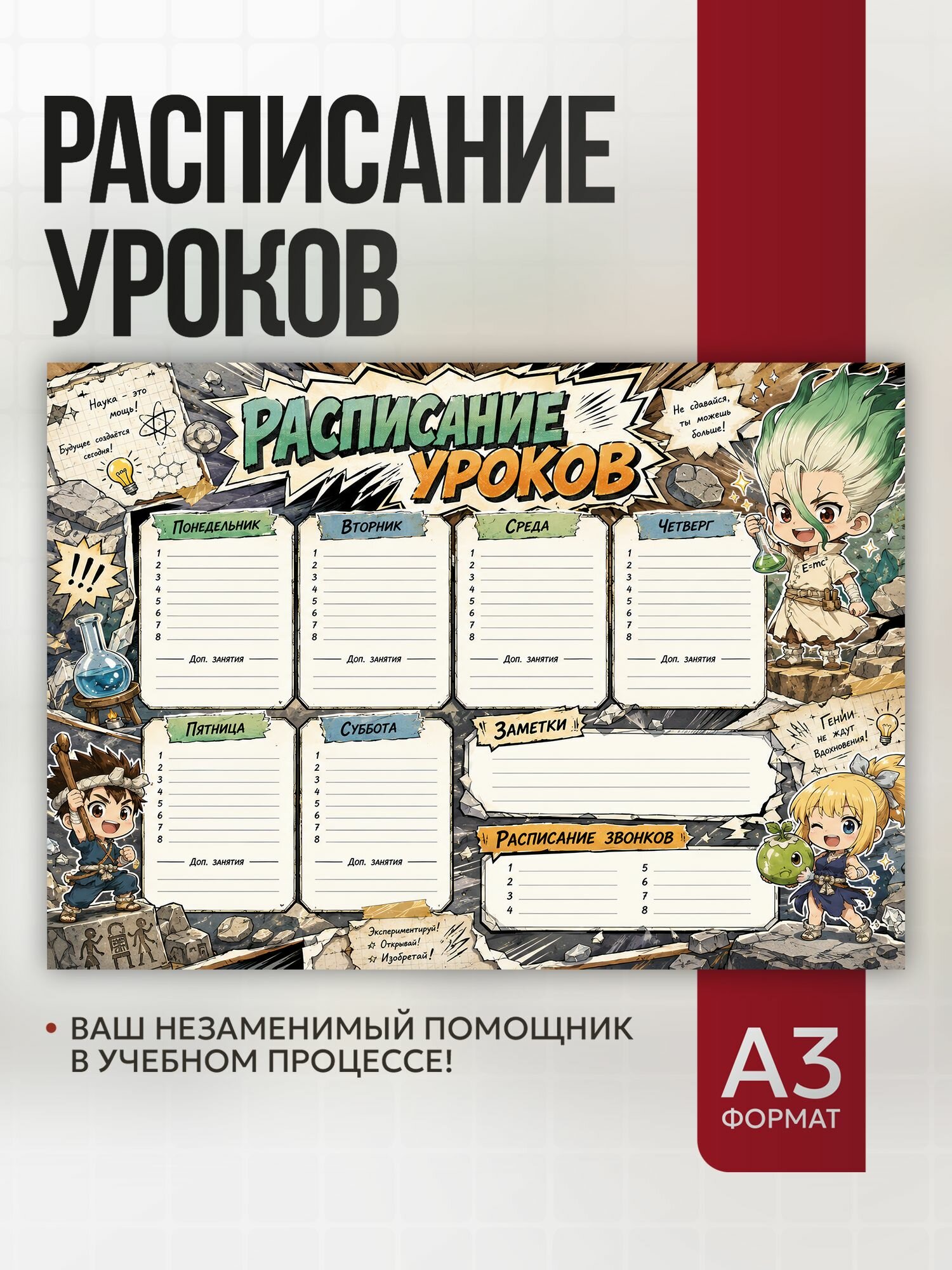 Расписание уроков Доктор Стоун