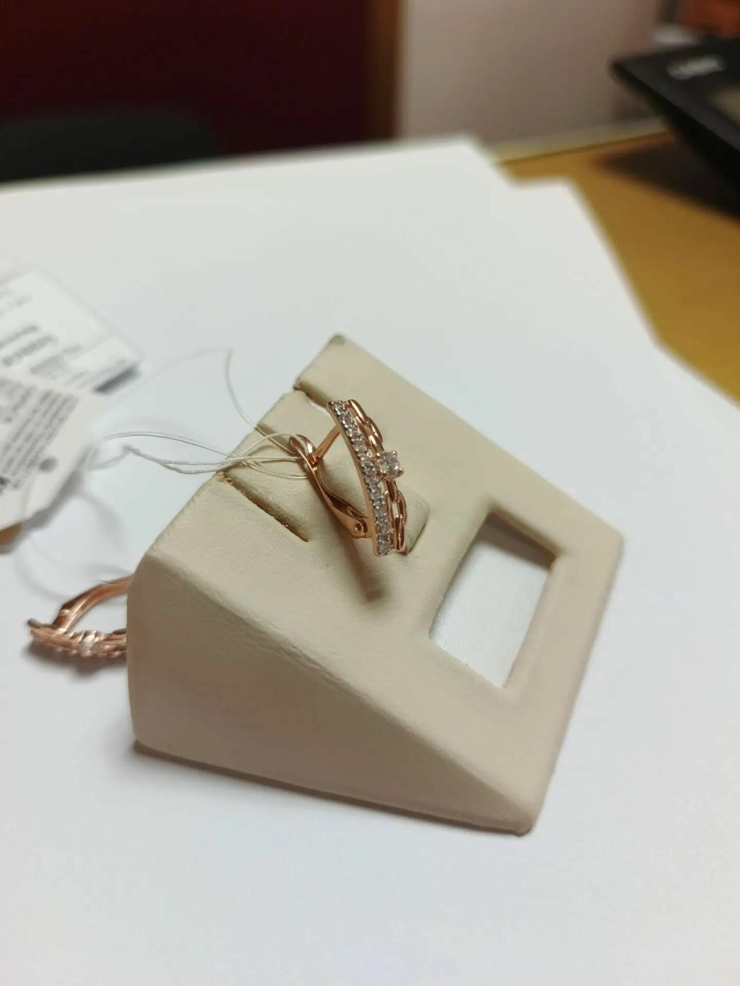 Серьги, золото, 585 проба