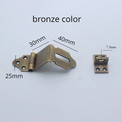 Латунный дверной фиксатор COTOM 90 degree bronze S