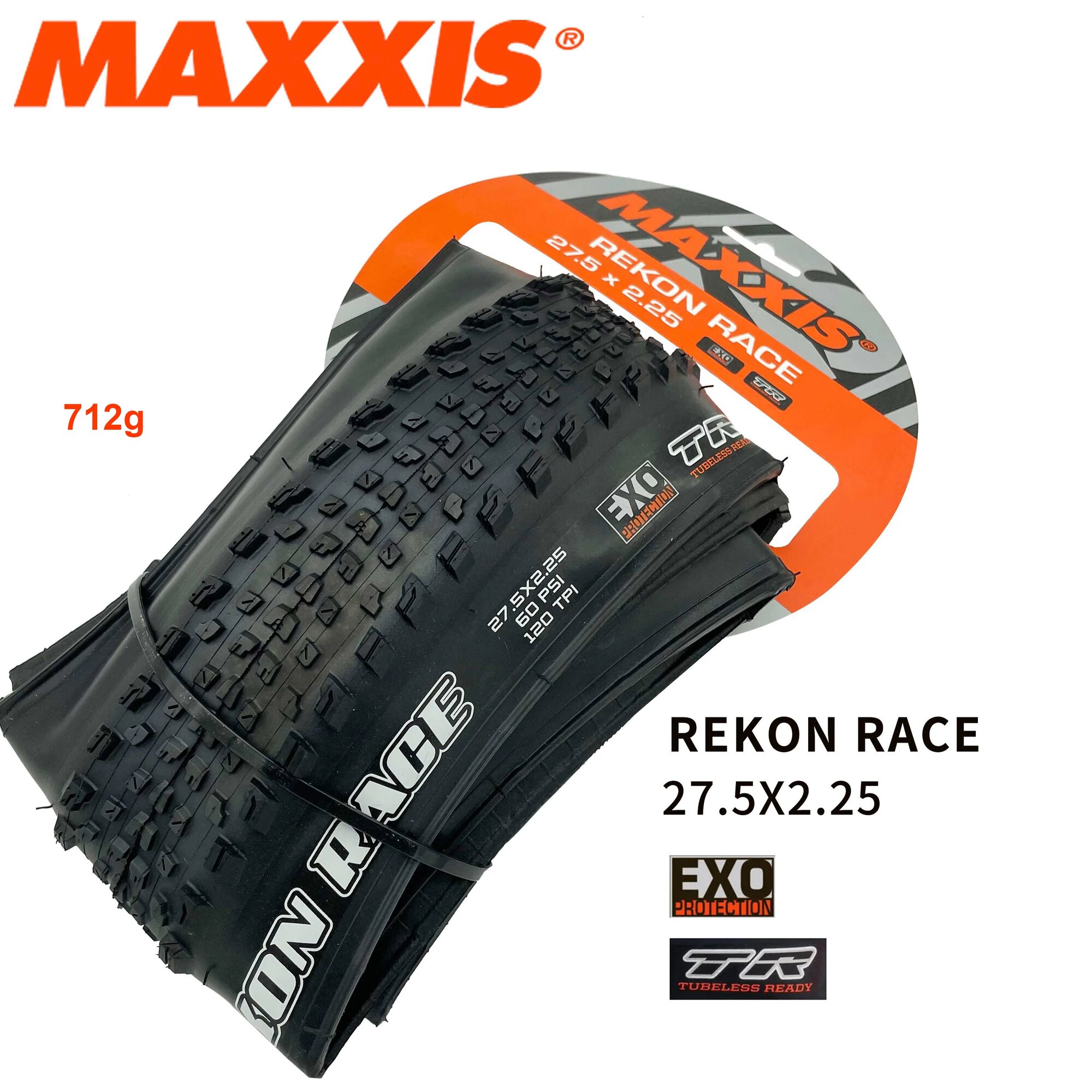 MAXXIS Rekon Race EXO TR 29-дюймовые горные шины 1x EXO TR 27.5x2.25