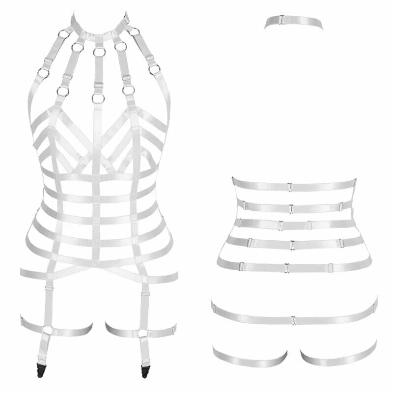 Женское сексуальное белье с пентаграммой MLCN0057white