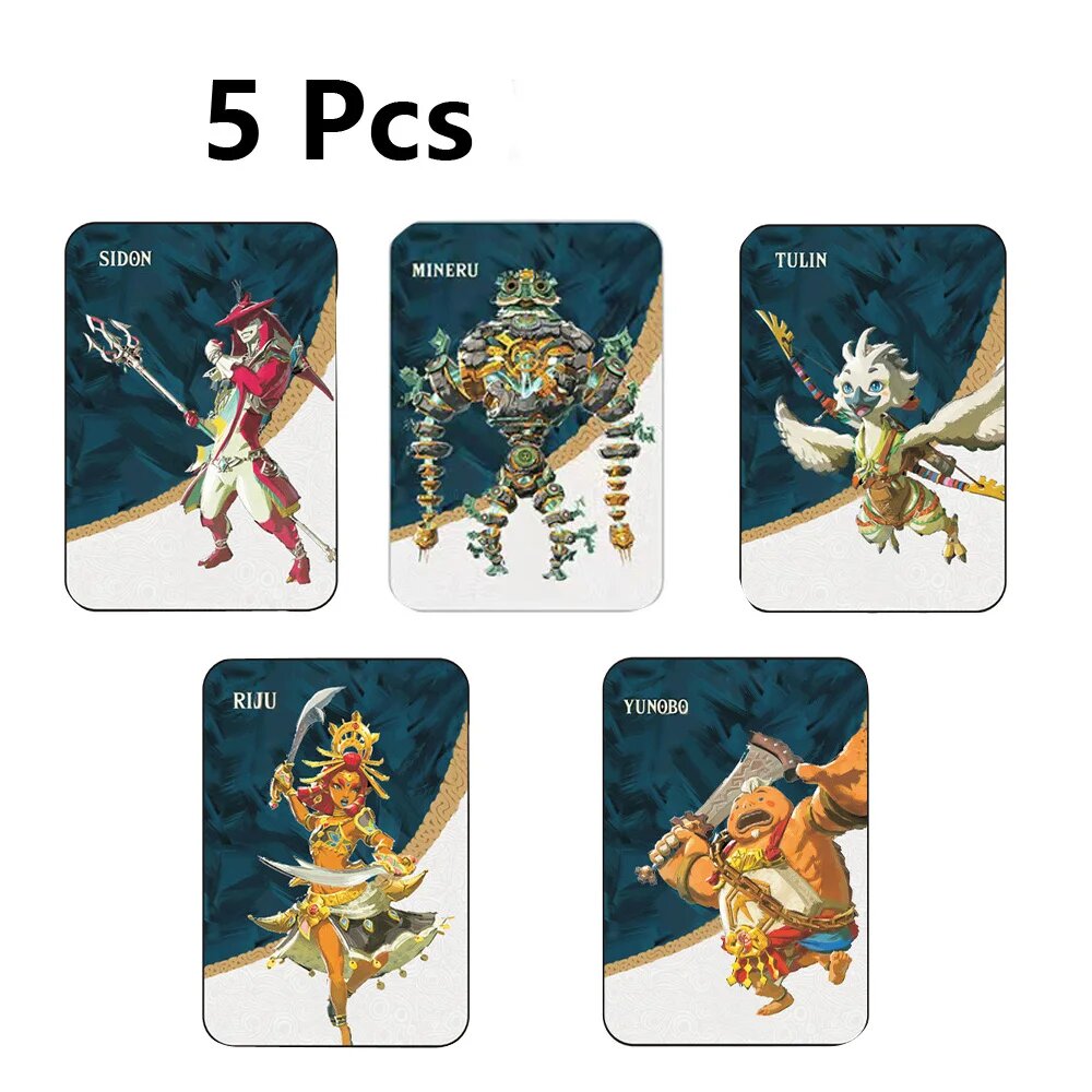 NFC-карты Link Princess Tears of the Kingdom для Nintendo Switch 5 pcs zeld mini
