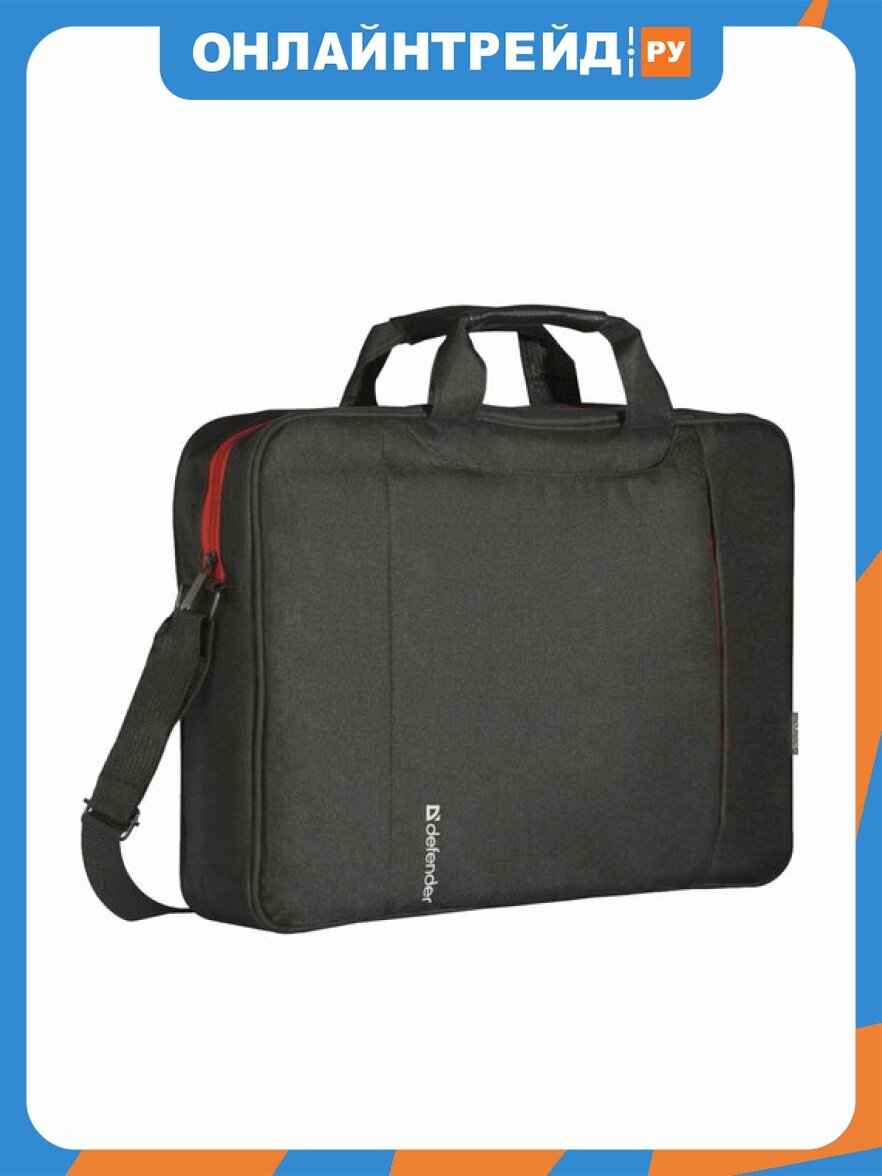 Сумка Defender для ноутбука GEEK 15,6", полиэстер, черная с карманом