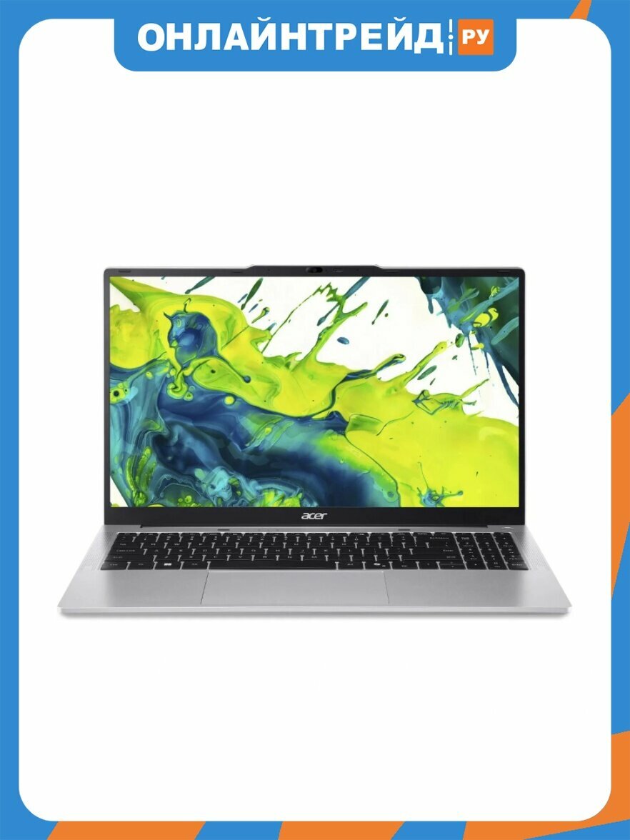 Ноутбук Acer Aspire Lite 15 15.6" FHD TN 60Hz i7-13620H(2.4ГГц), 16Гб DDR5, SSD 512Гб, UHDG, DOS, Silver (NX. D5HEM.001)