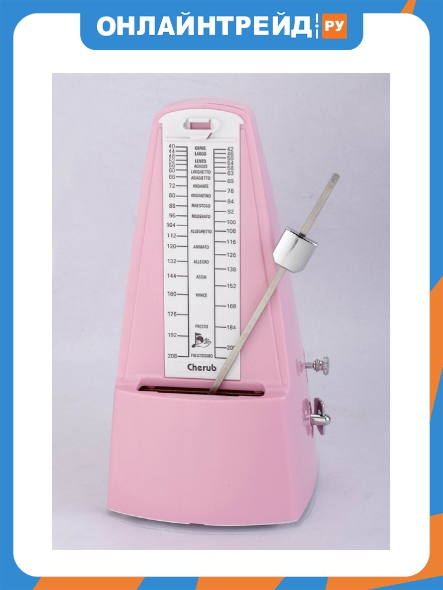 Метроном механический Cherub WSM-330PK розовый