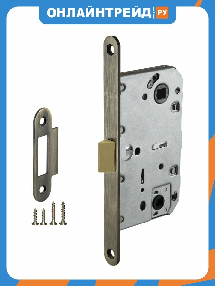 Punto Защелка врезная PL96WC-50/BL ABG (бронза)