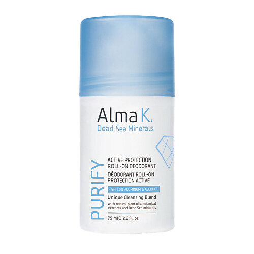 ALMA K Дезодорант роликовый очищающий Active Protection Roll-On Deodorant, 75 мл