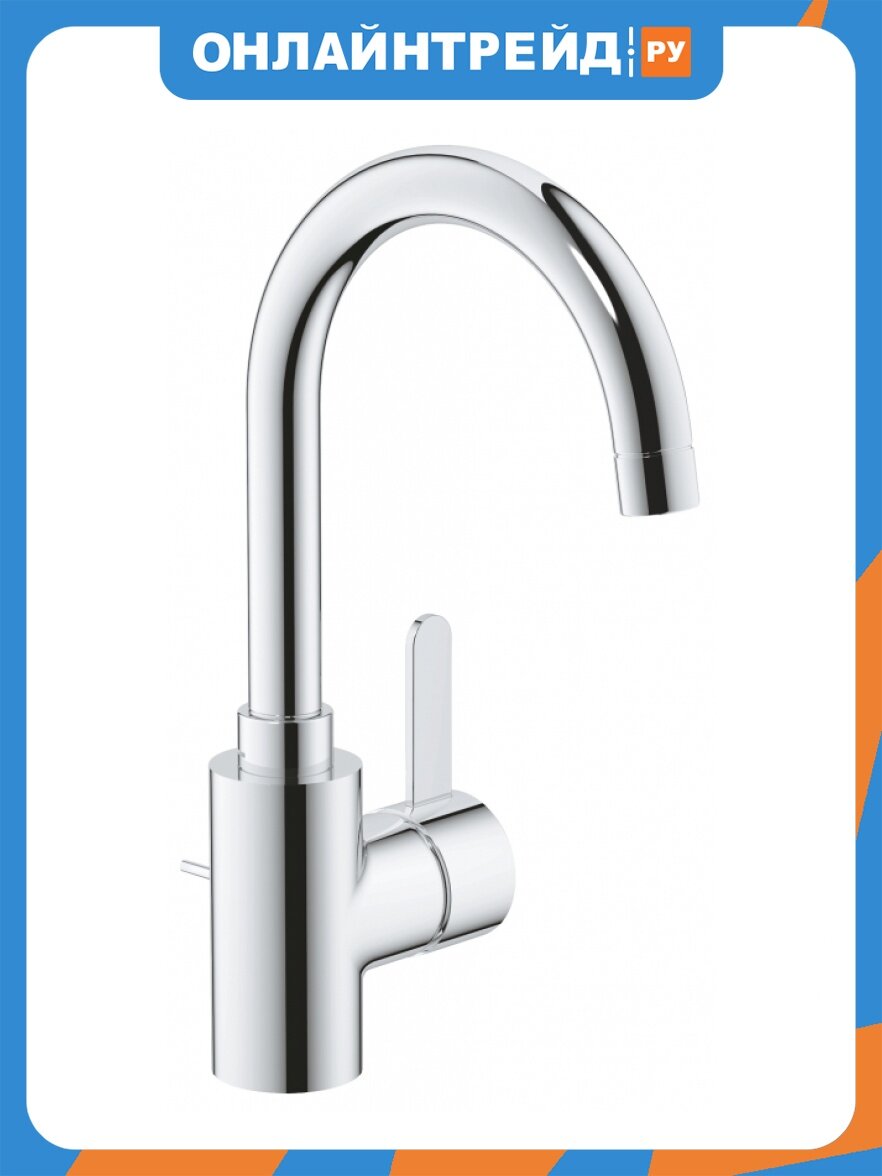 Смеситель для раковины Grohe Eurosmart Cosmopolitan L-size, с донным клапаном, хром (32830001)