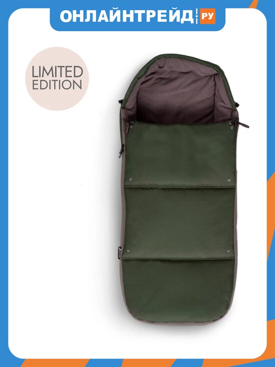 Накидка на ножки Leclerc baby ELC51639 Influencer Elcee Polar Army Green