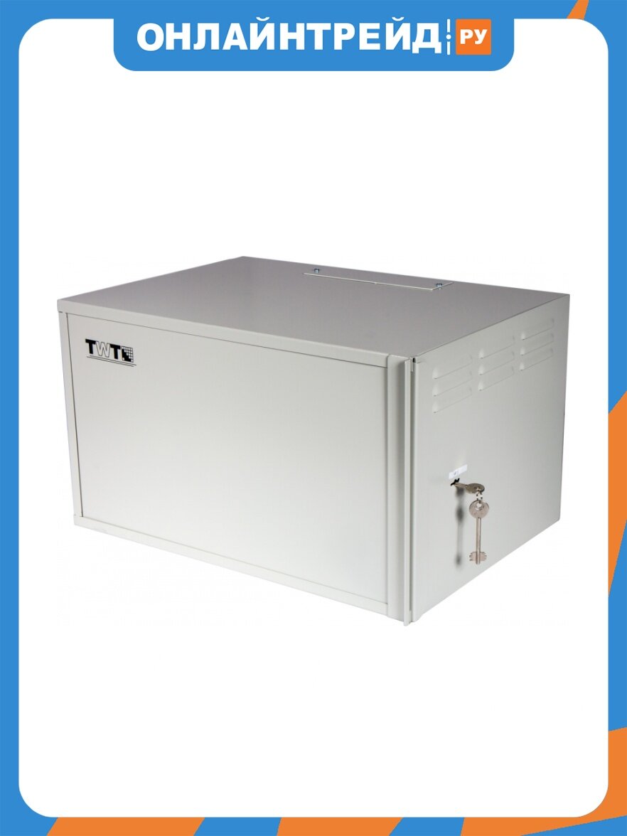 Шкаф настенный Lanmaster TWT-CBWSF-9U-6x4-GY, 9U, 600x400, серый