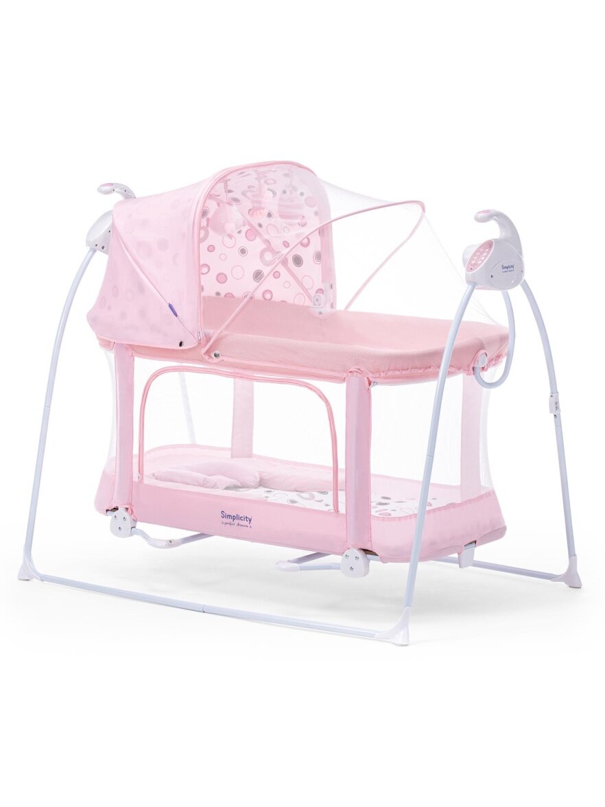 Колыбель-манеж Simplicity 4030 Auto Pink — фото 1