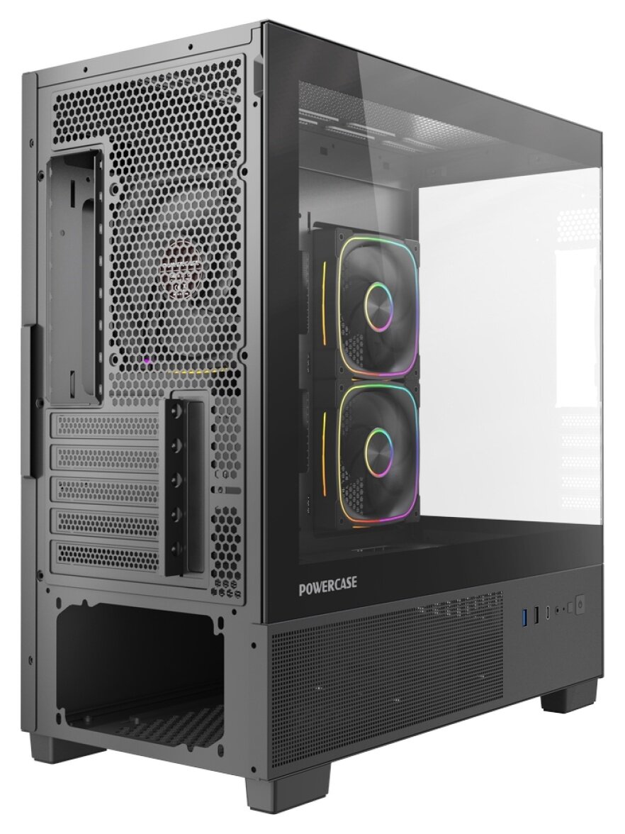 Корпус Powercase Vision Micro S3B, черный (CVMMSB-A3) — фото 1