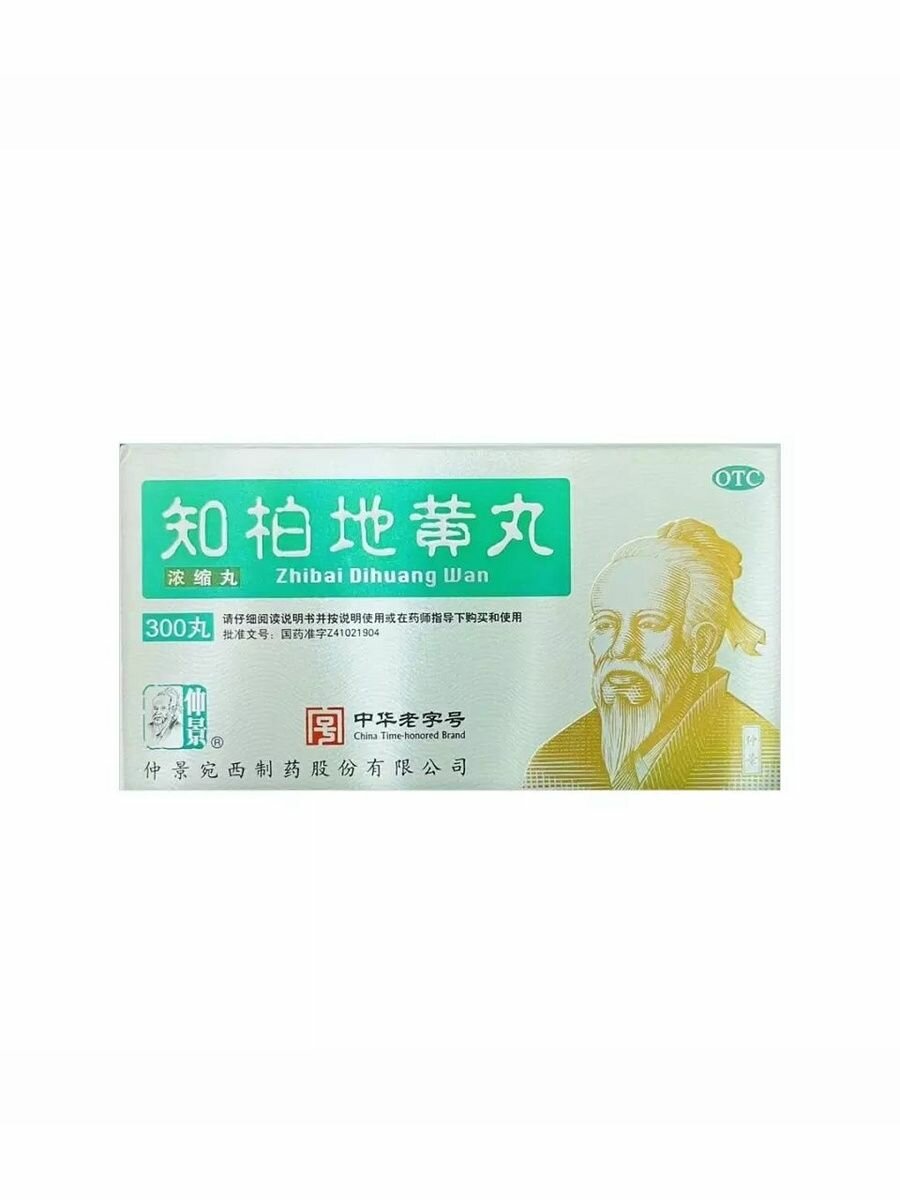 Чжи Бай Ди Хуан Вань Zhi Bai Di Huang Wan 300 пил