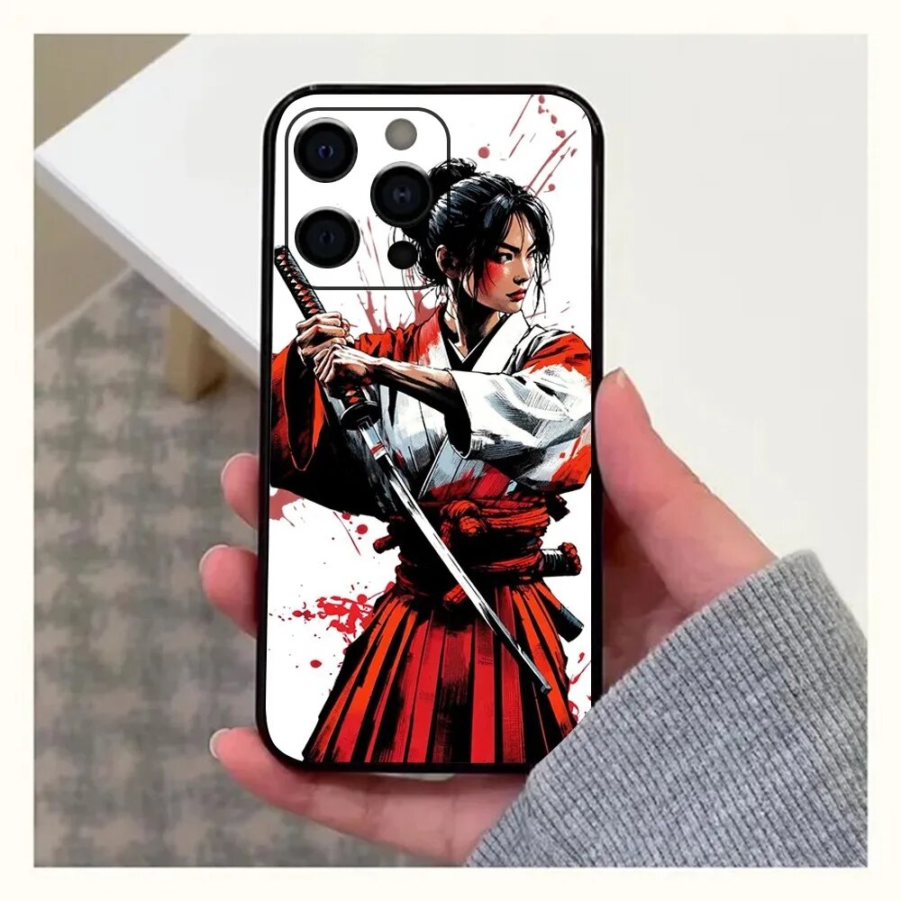 Чехол для телефона Samurai Warrior Geisha для Apple iPhone z7, iPhone14Plus