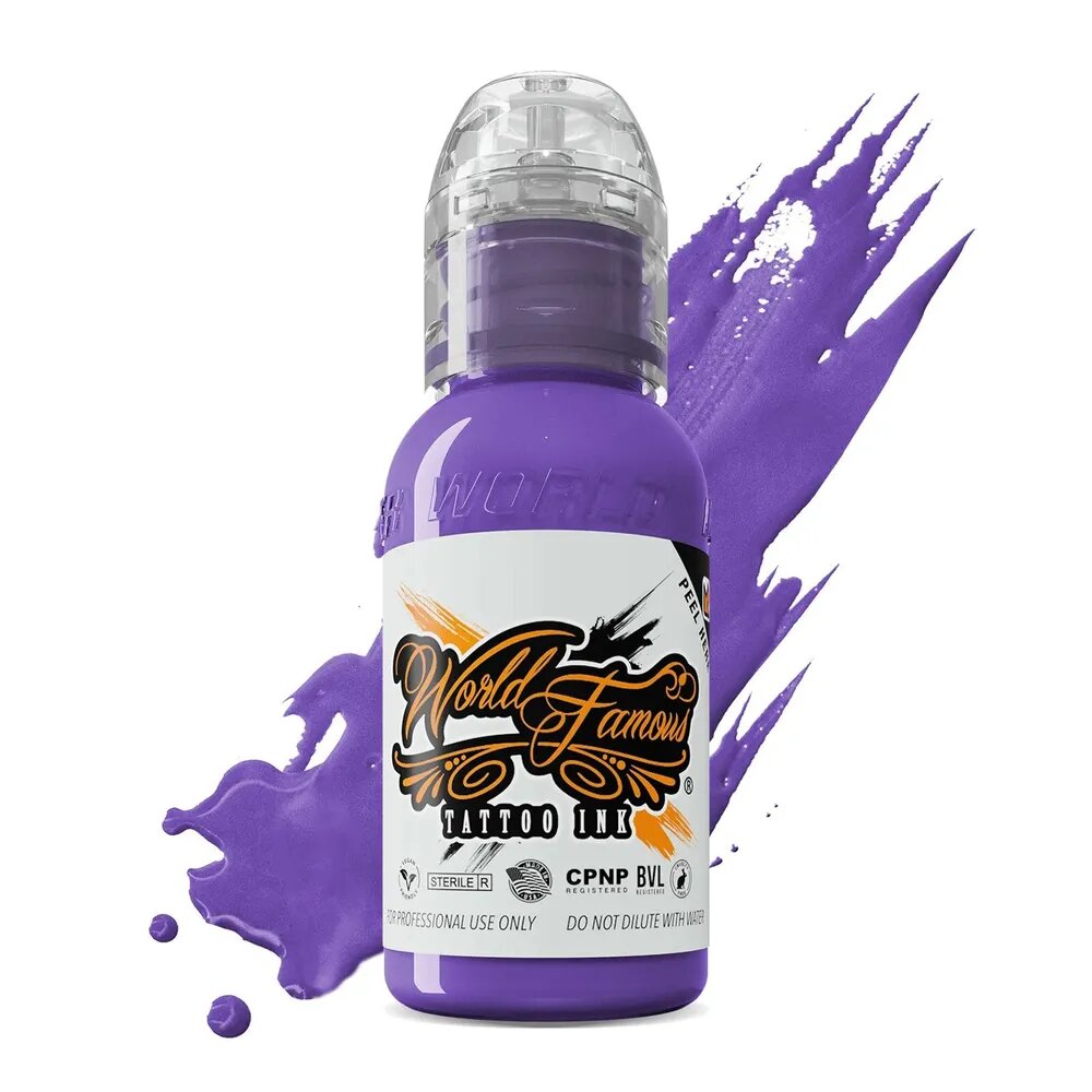 Краска World Famous Tattoo Ink Galaxy Purple (4 унции - 120 мл)