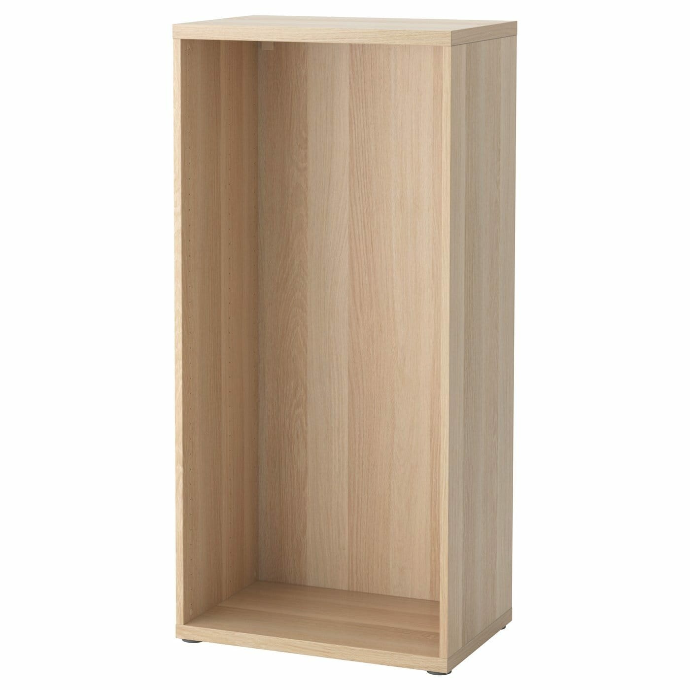 Полка IKEA BEST 602.473.67, имитация дуба выбеленного морилкой, 60x40x128 см