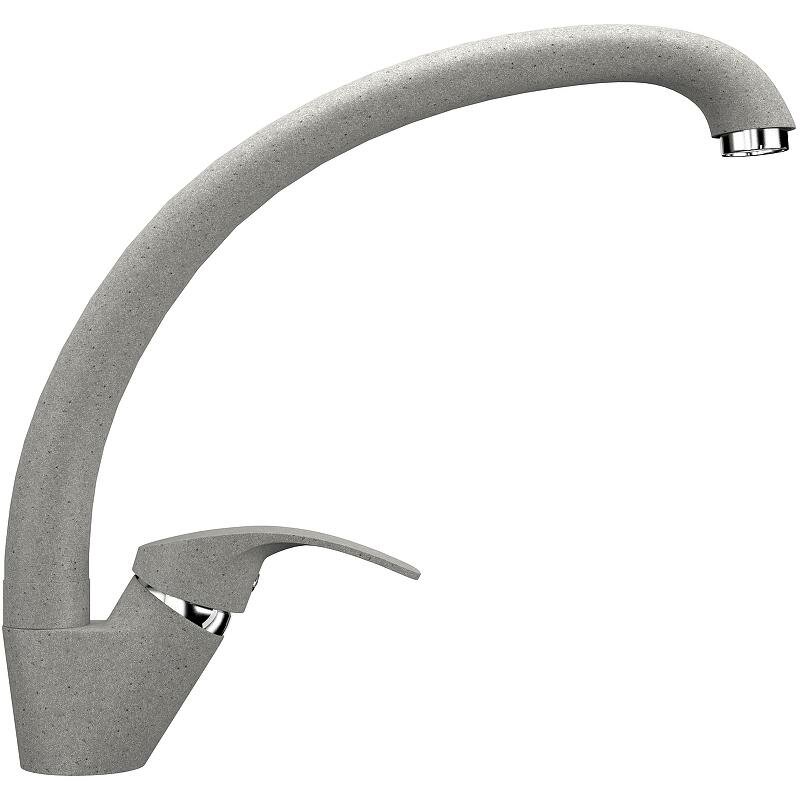 Смеситель для кухни Ulgran Classic U-007-310 серый, рычажный, латунь