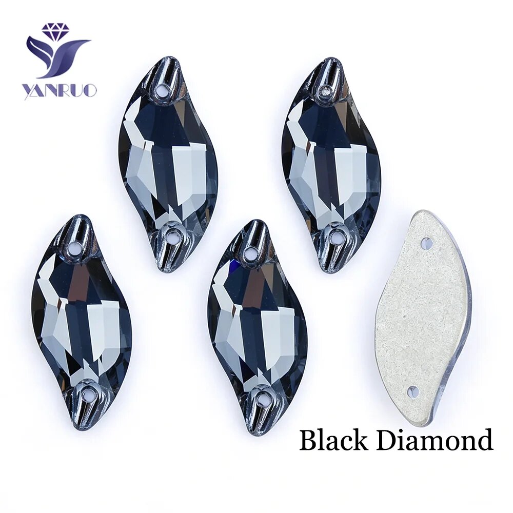 Стразы YANRUO 3254 Black Diamond