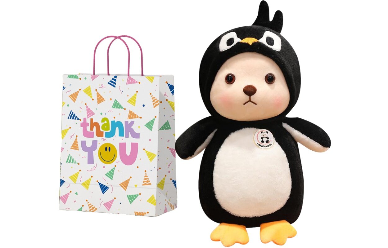 Плюшевая игрушка унисекс Mise Penguin Transform into Bear, 40CM EU