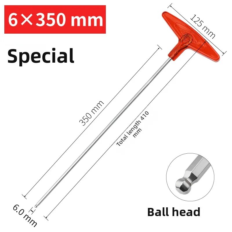 DAREX Шестигранные ключи с Т-образной ручкой 1,5-8 мм D018-060LB