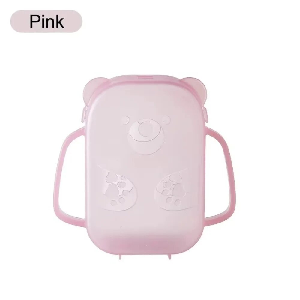 Держатель для пакетов с едой для малышей медведь Pink