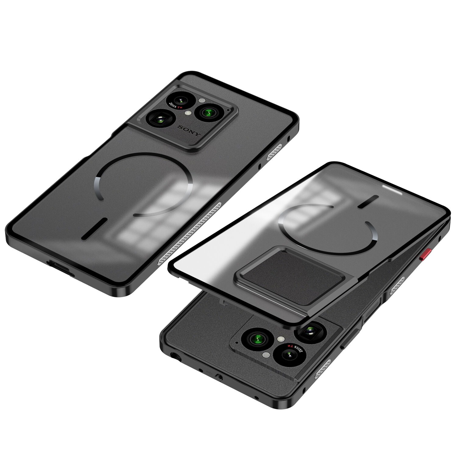 Чехол для Sony Xperia 1 VIII / Сони Иксперия 1 Марк 8, soft touch, чехол-кардиомонитор, металл, поликарбонат (PC), защита камеры, ударопрочный, усиленные углы, Sony, Sony Xperia 1 VIII, black,
