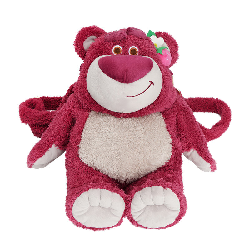 Плюшевая игрушка унисекс POTDEMIEL x Disney Lotso, Strawberry bear plush toy backpack 25cm
