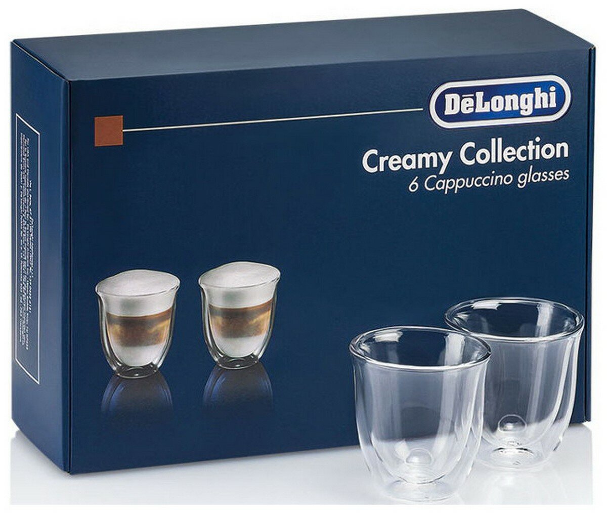 Набор стаканов для капучино De’Longhi Cappuccino Glasses Set (6 шт) DLSC301