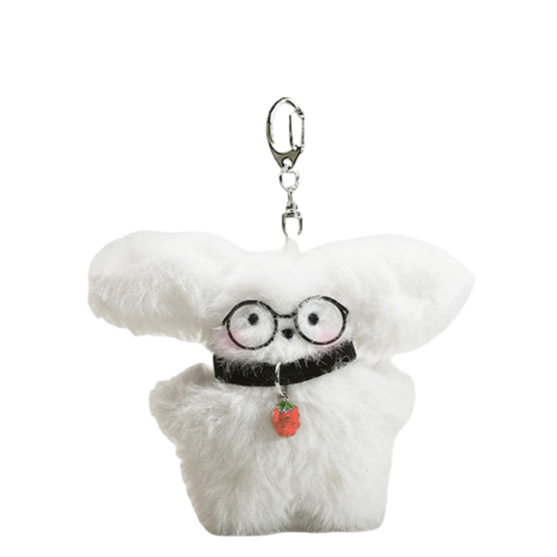Брелок унисекс AOAOXIONG Молочный Пудинг, Strawberry Milk Dog, 10 см