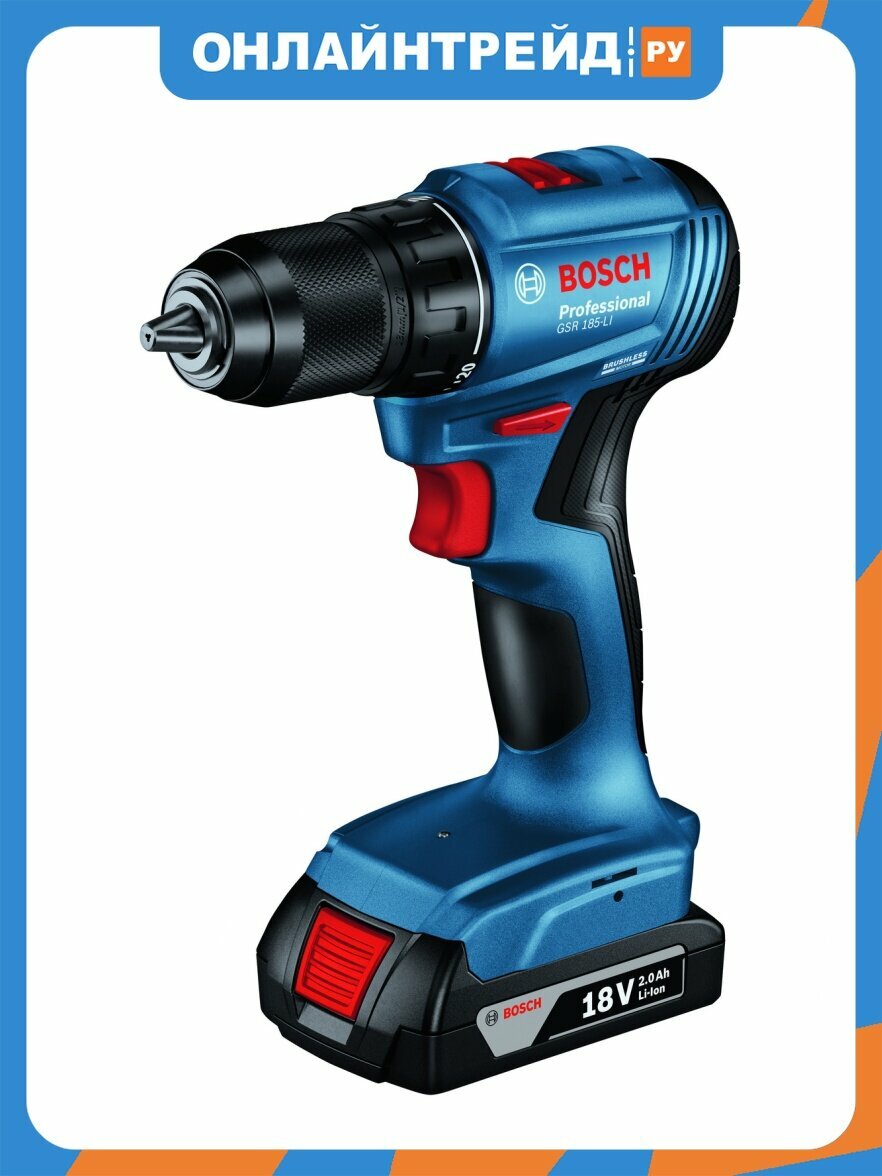 Шуруповерт аккумуляторный Bosch Pro BOSCH GSR 185-LI (0.601.9K3.005)