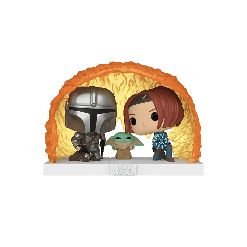Фигурка унисекс Funko Star Wars Chibi Mandalorian and Grogu Force Barrier