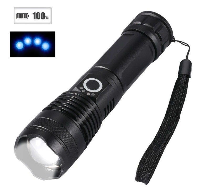 Мощный ручной фонарь на чипе XHP 50 USB