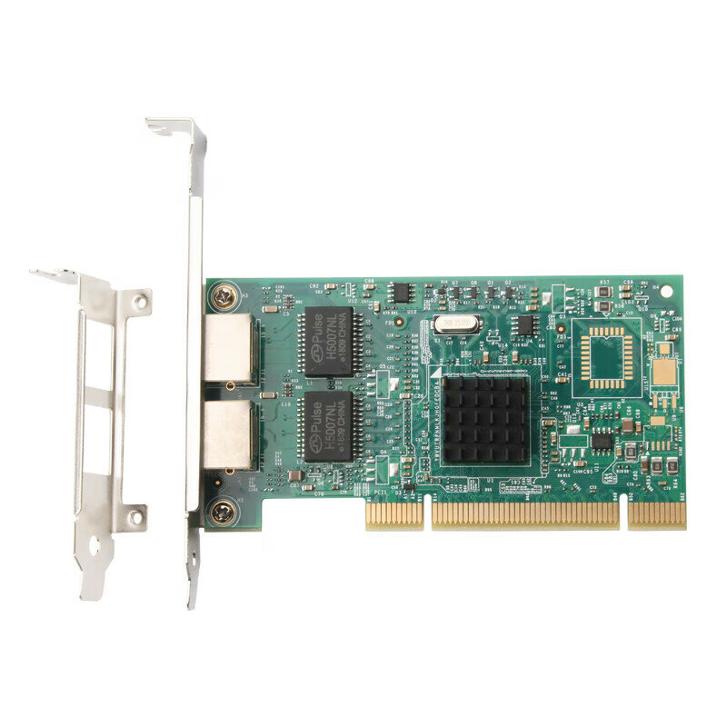 MOGE PCI Gigabit Ethernet Card Dual-Port Intel82546 Chip Wired Network Card for Desktop PC Server Цвет：PCI Dual-Port