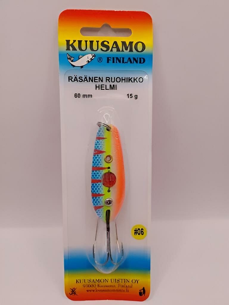 Блесна незацепляйка Kuusamo Rasanen Ruohikko helmi 60мм,15гр